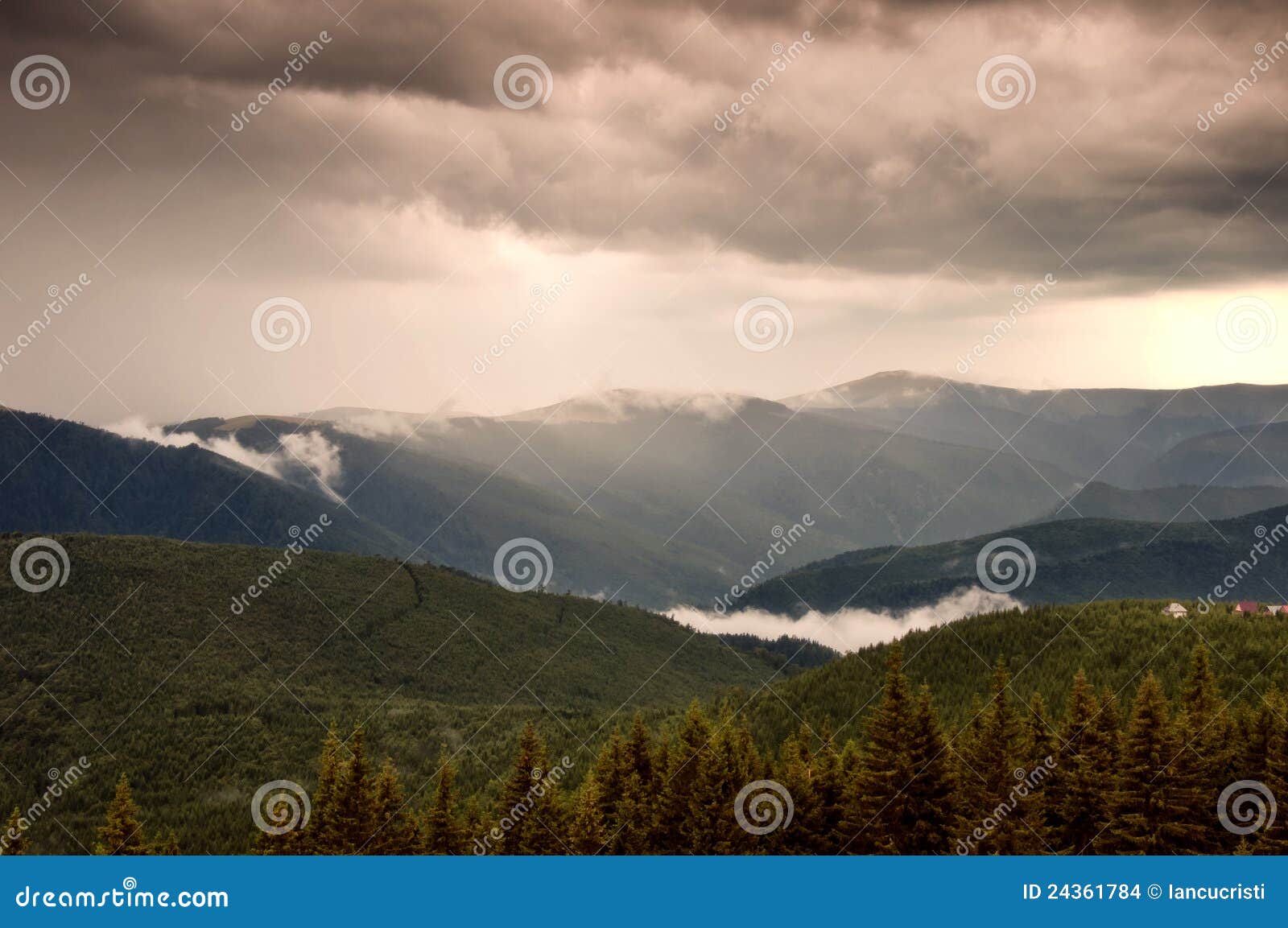 Beautiful Landscape after Rain Stock Photo - Image of light, peak: 24361784
