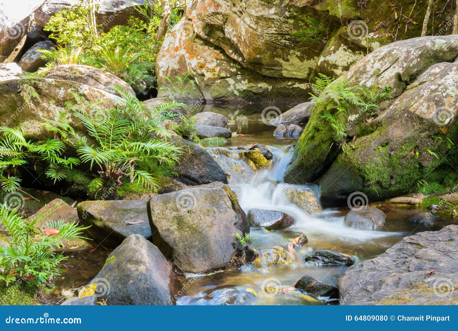 Beautiful Landscape Rapids on a Mountains River and Small Waterfall ...