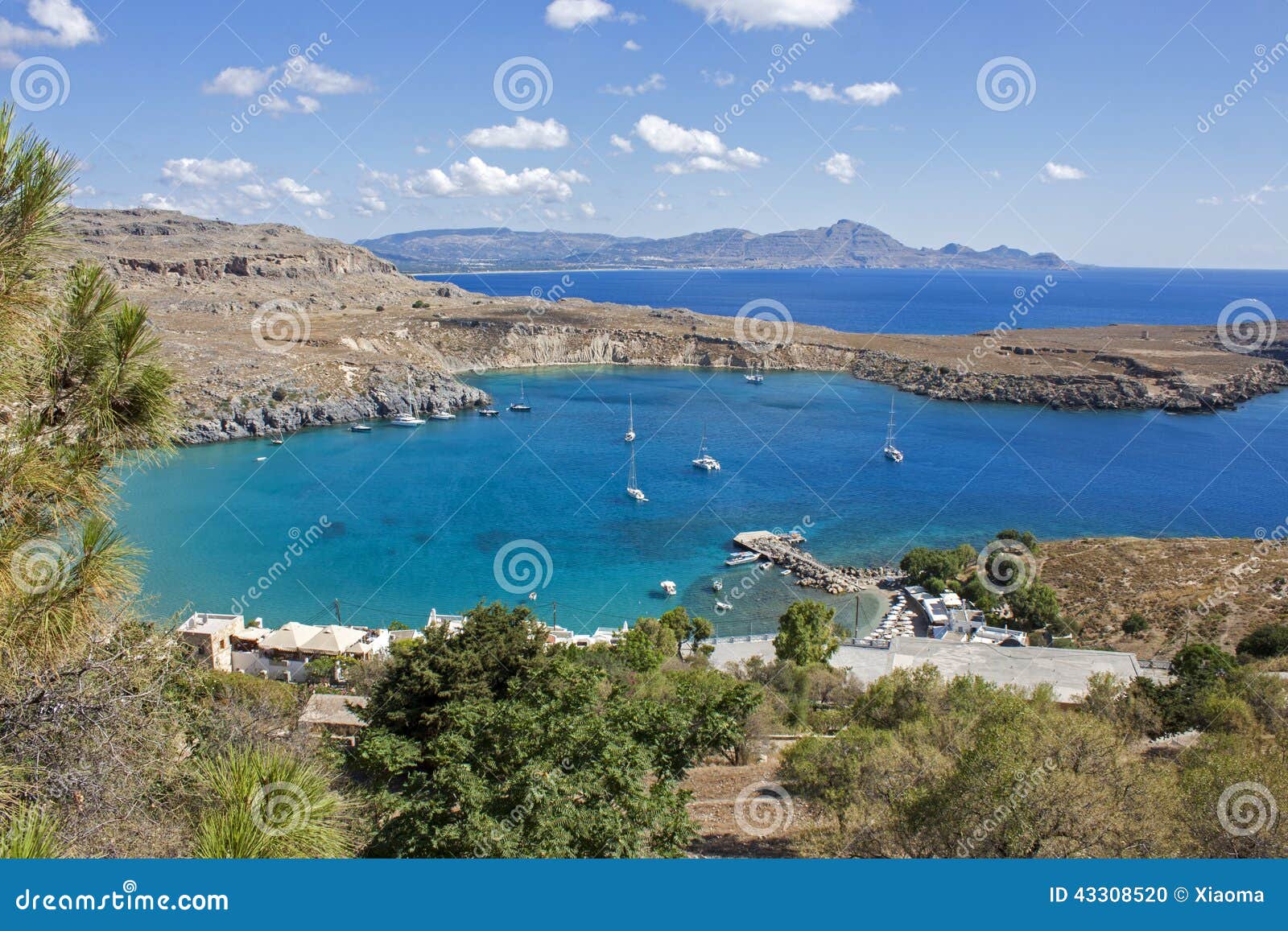 A Beautiful Landscape in Rhodes Stock Photo - Image of summer, travel ...