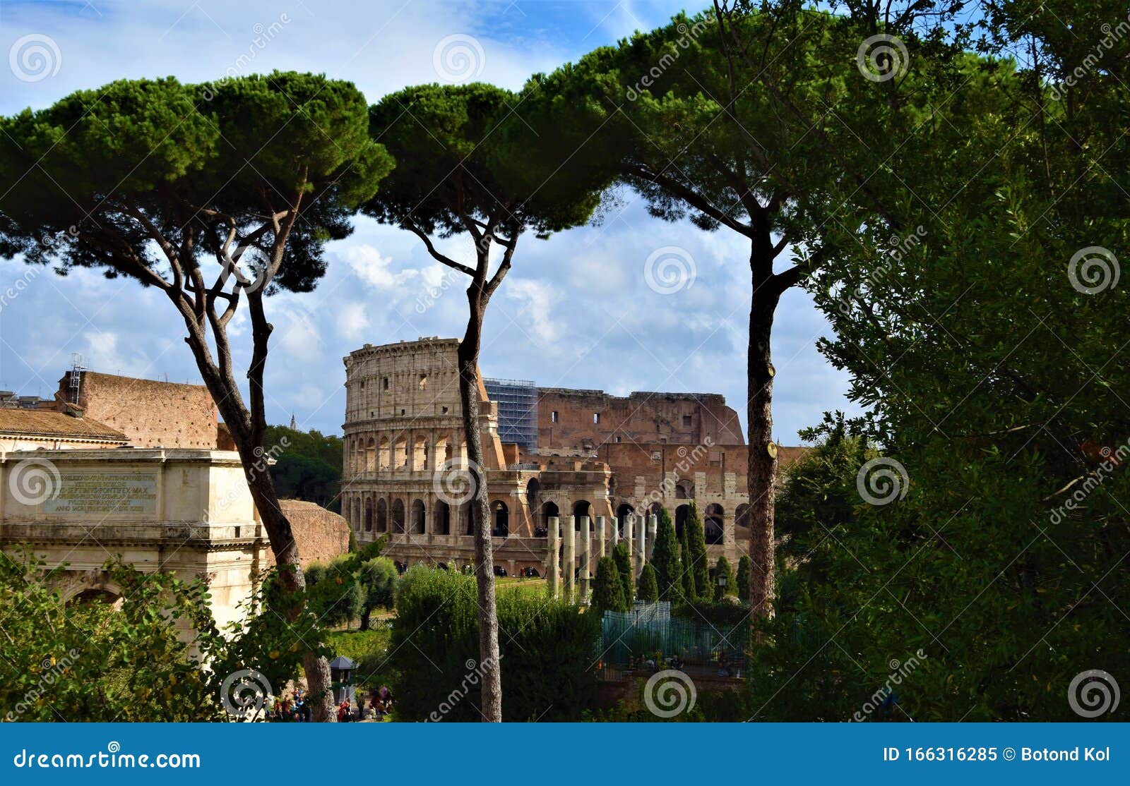 Beautiful Landscape of Rome Stock Image - Image of night, buonarroti ...
