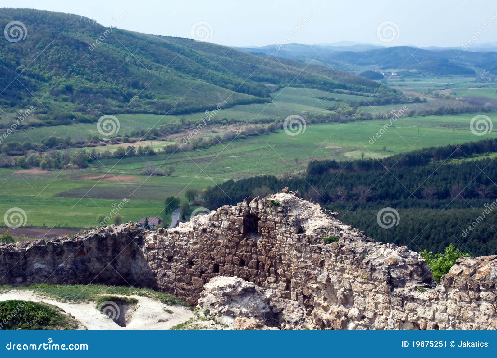 Beautiful Landscape with Ruins Stock Image - Image of beautyful ...