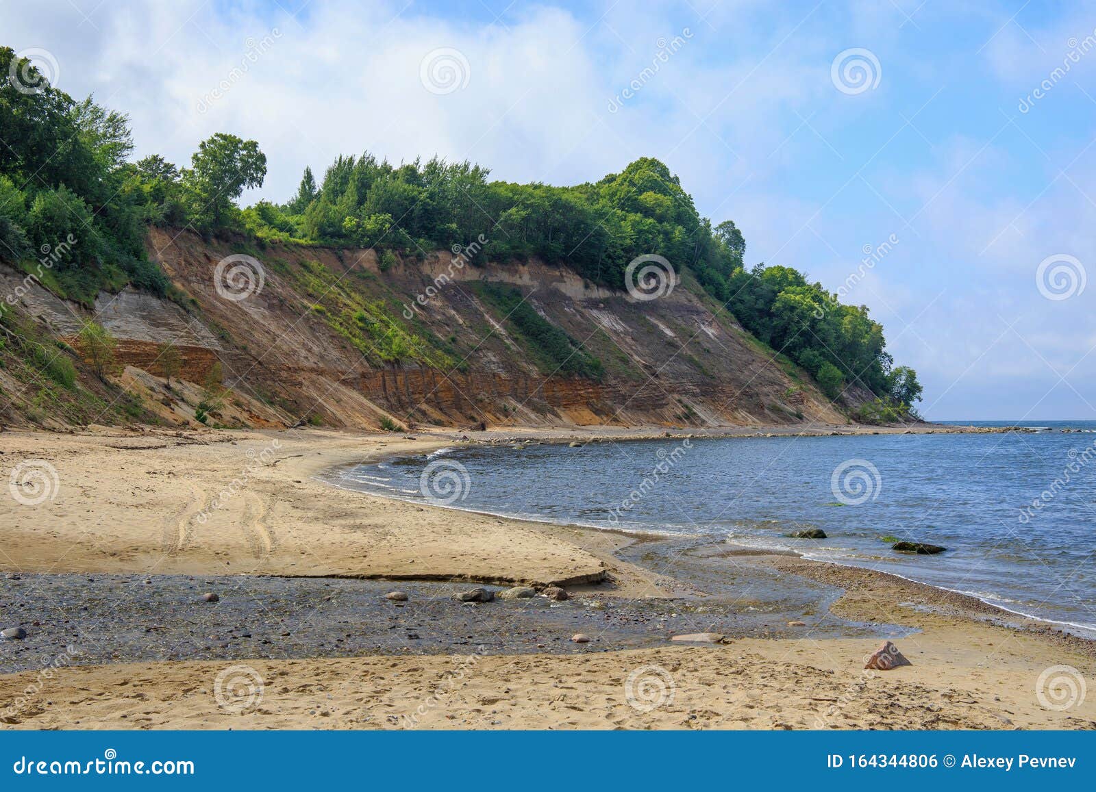 Beautiful Landscape of the Sandy Cliffs Stock Photo - Image of cliff ...