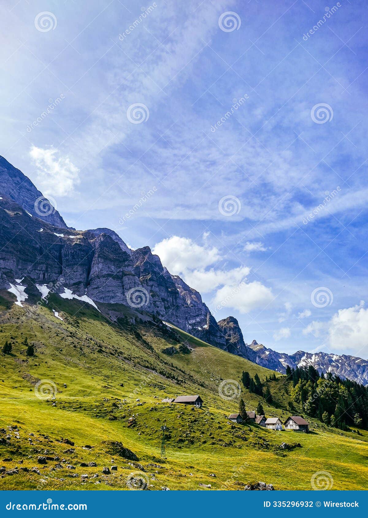 Beautiful Landscape of Santis Mountain in Switzerland. Stock Photo ...