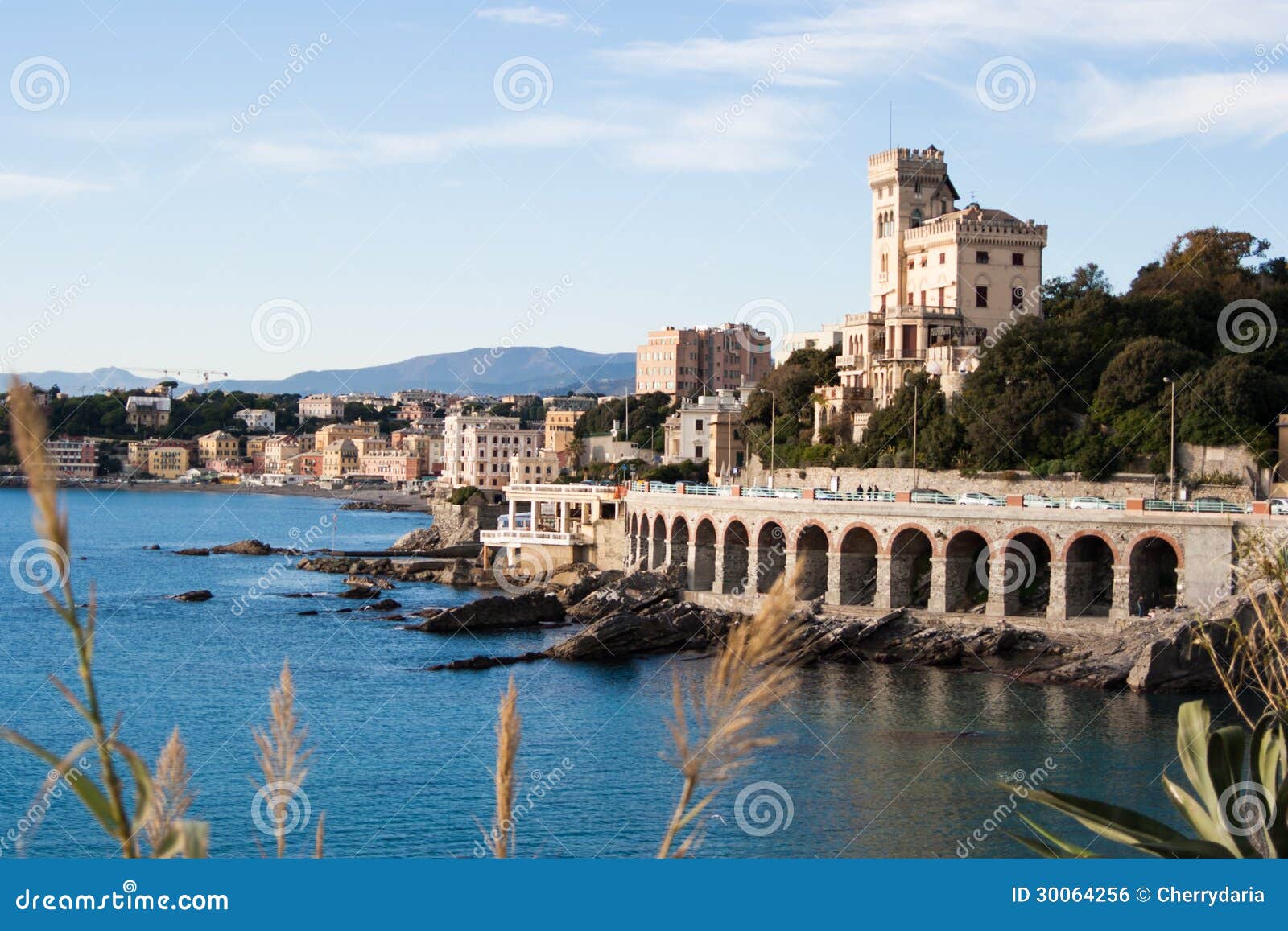 Seafront in Italy stock photo. Image of buildings, italy - 30064256