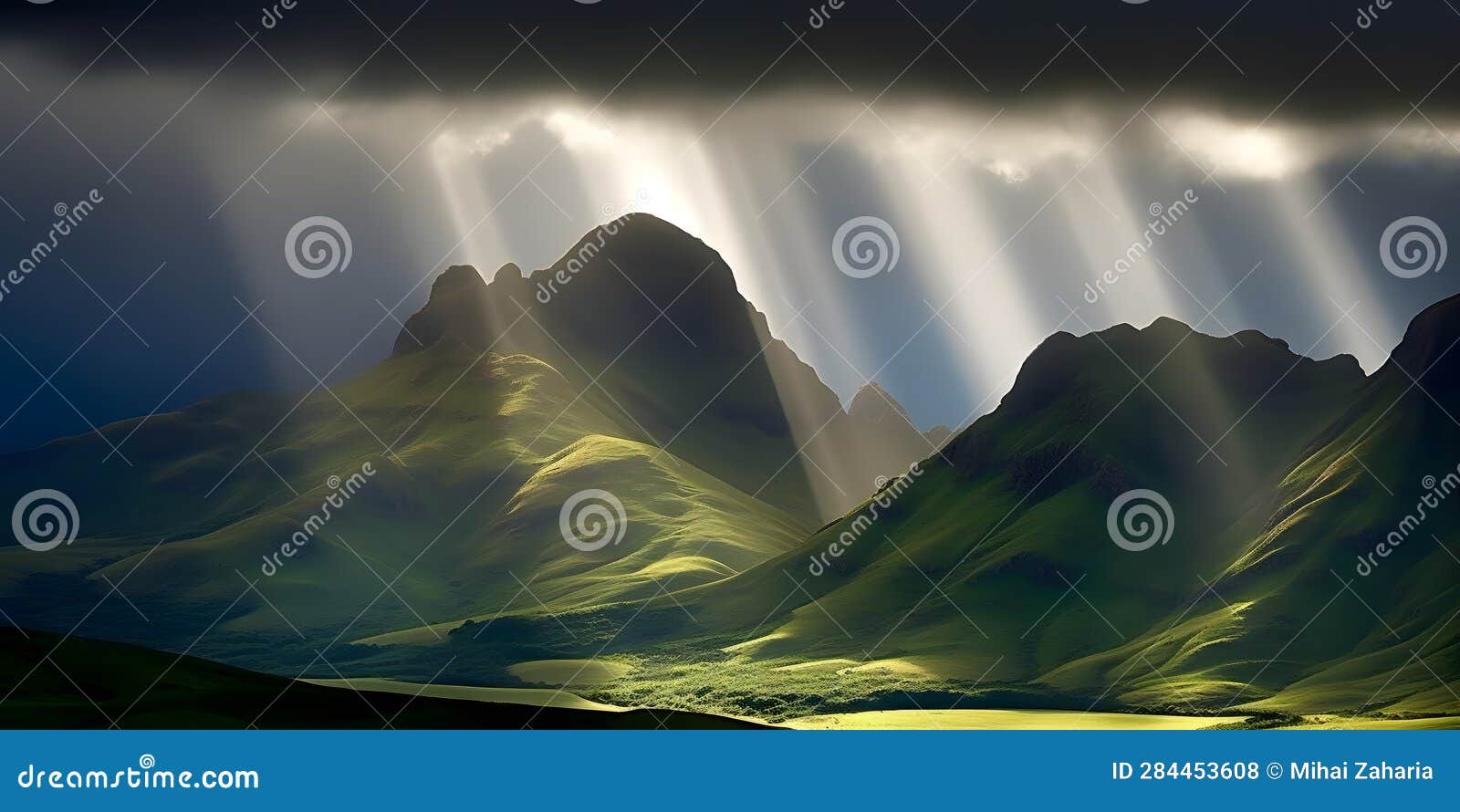 A Beautiful Landscape, Shot in Dramatic Lighting. Generic Wide Format ...