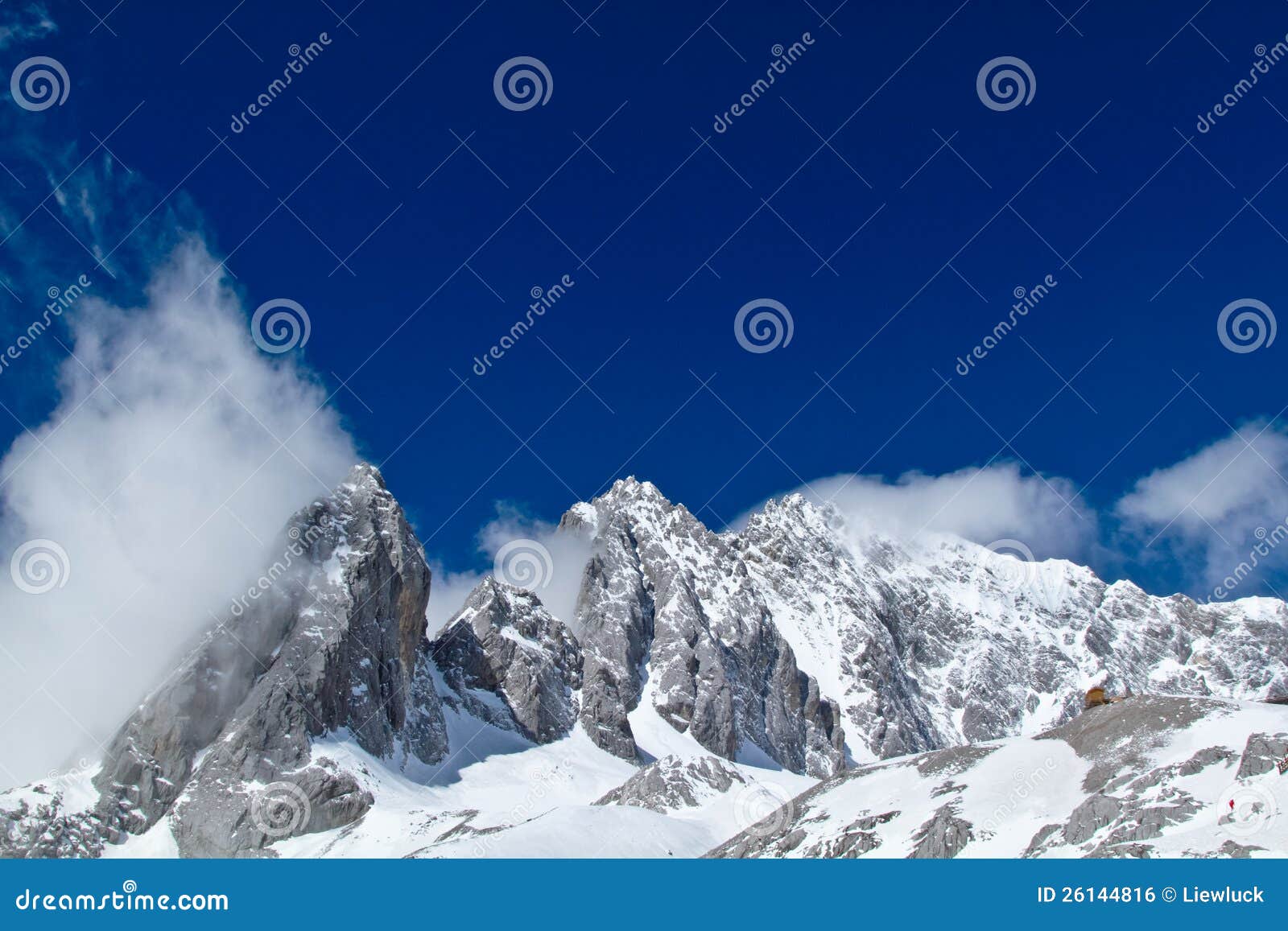 Beautiful Landscape Snow Mountain Stock Photo - Image of tourism, hill ...