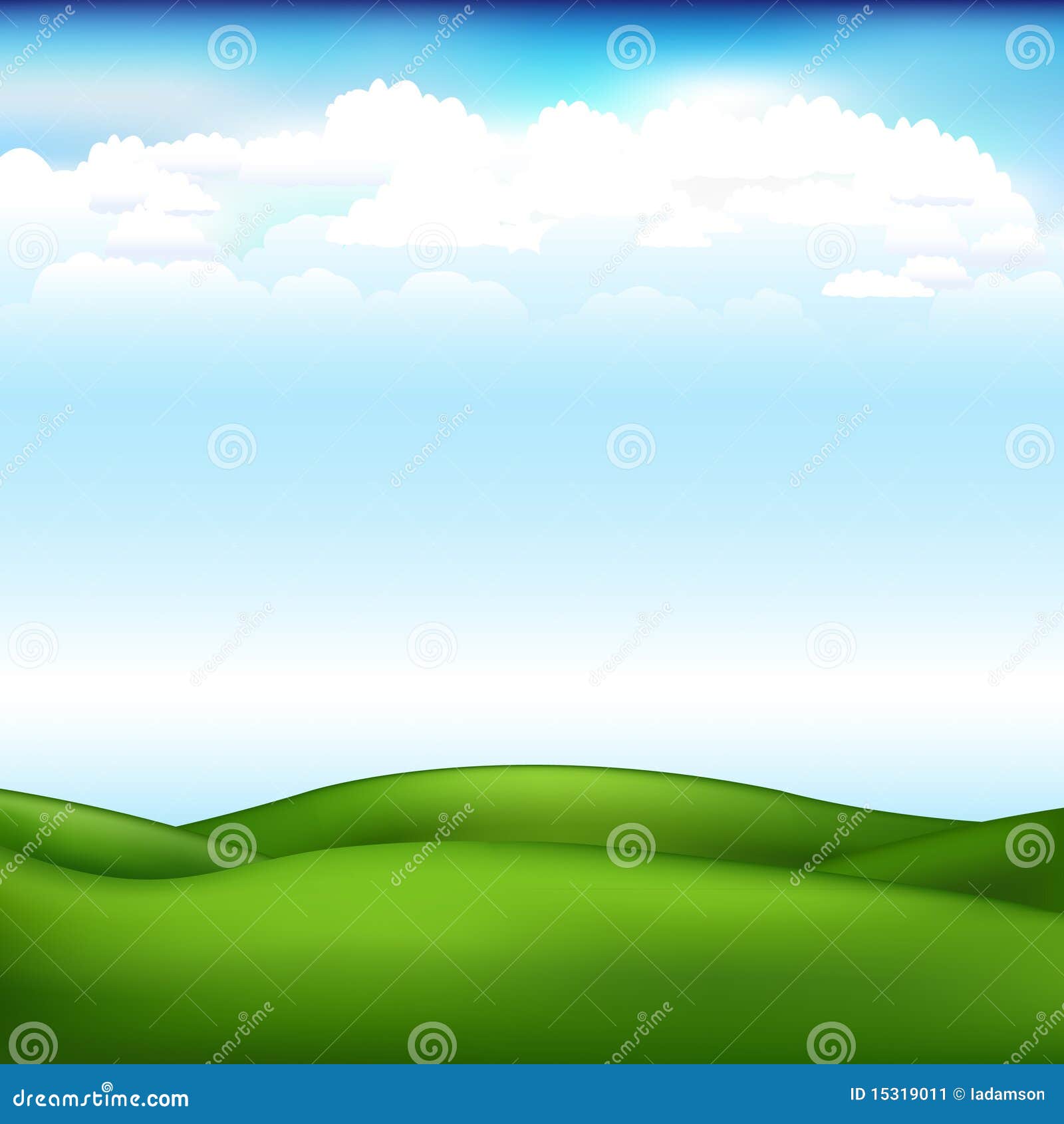 Beautiful Landscape. Vector Stock Vector - Illustration of beautiful ...
