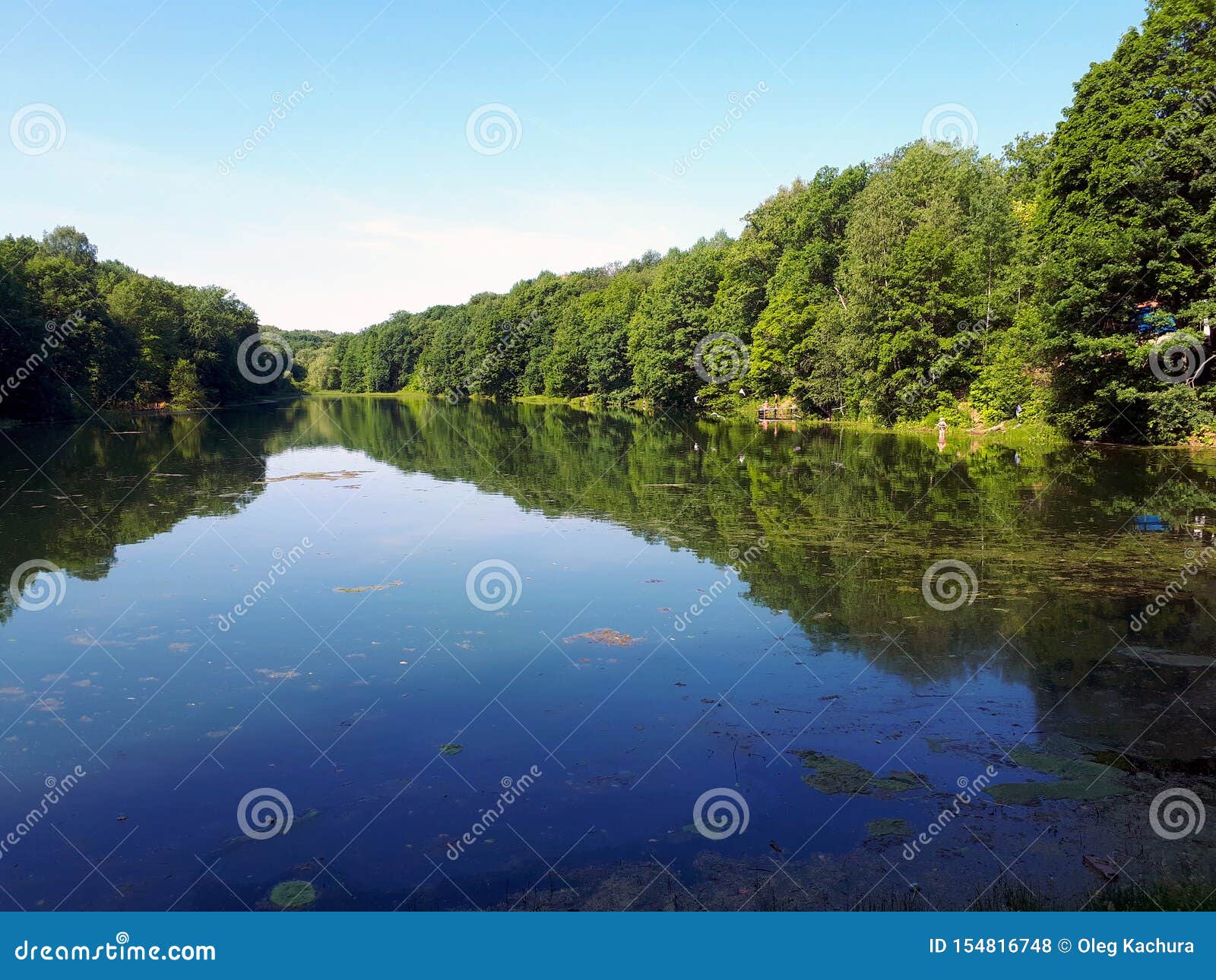 Beautiful Landscape View of the River Bank Stock Photo - Image of ...