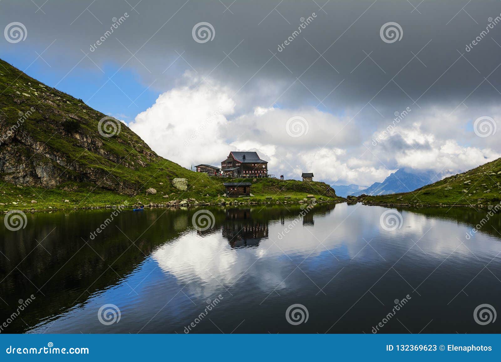 Beautiful Landscape with Wildsee Lake Wildseelodersee and the ...