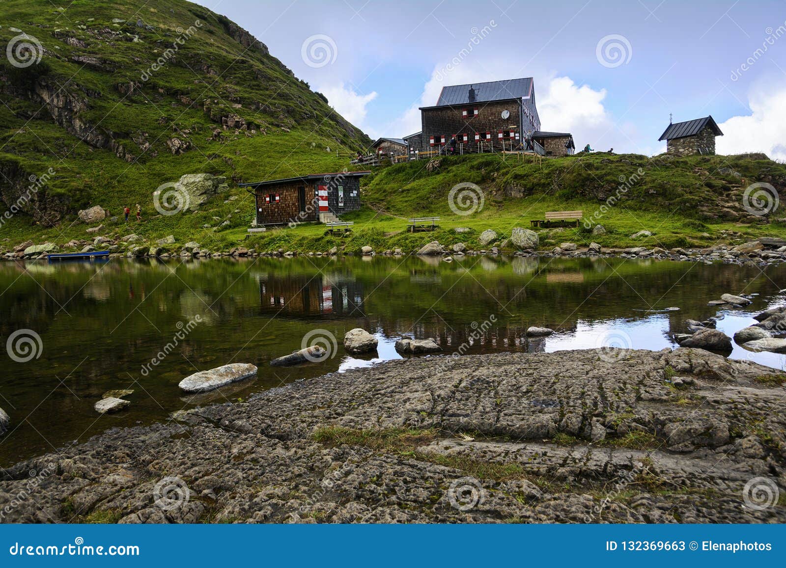 Beautiful Landscape with Wildsee Lake Wildseelodersee and the ...
