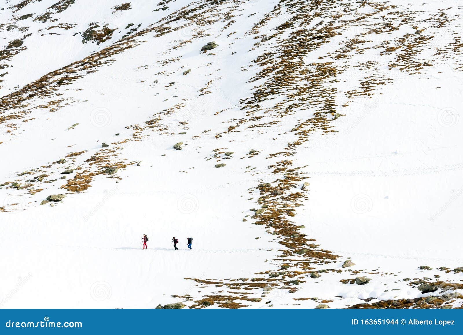 Beautiful Landscape of Winter Snowy Mountains in the Pyrenees Stock ...