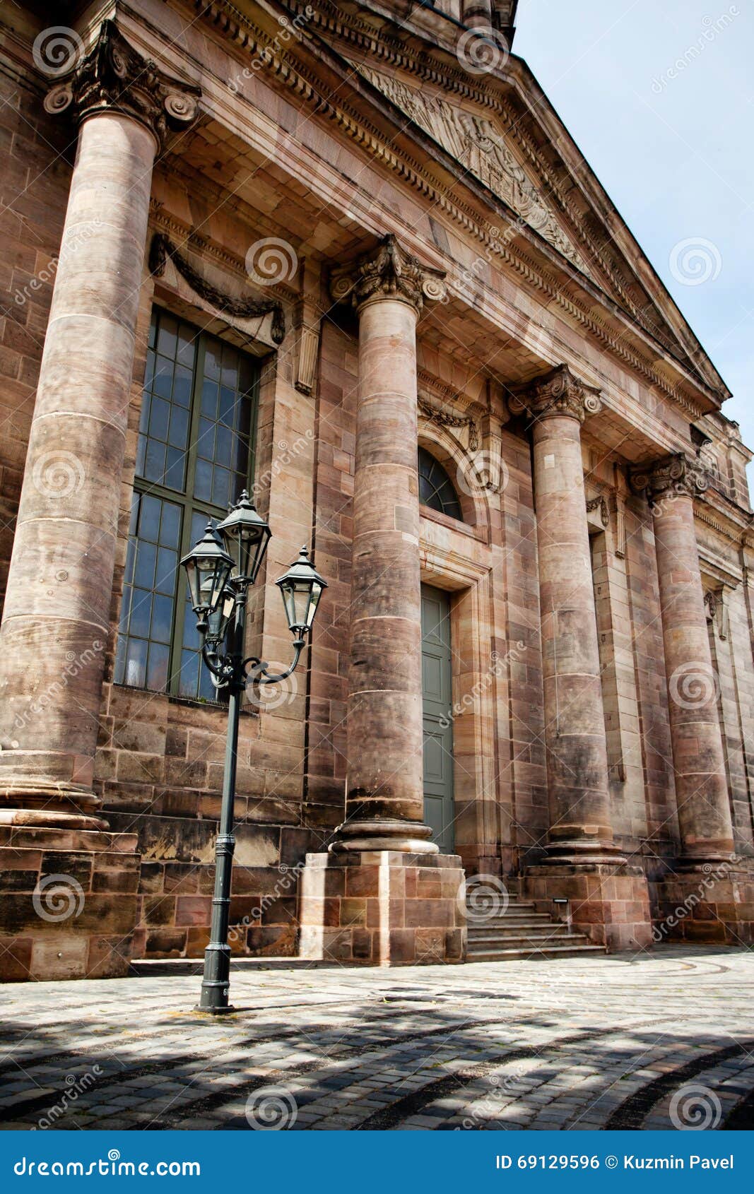 Beautiful Lantern and Great Building Facade Editorial Photo - Image of ...