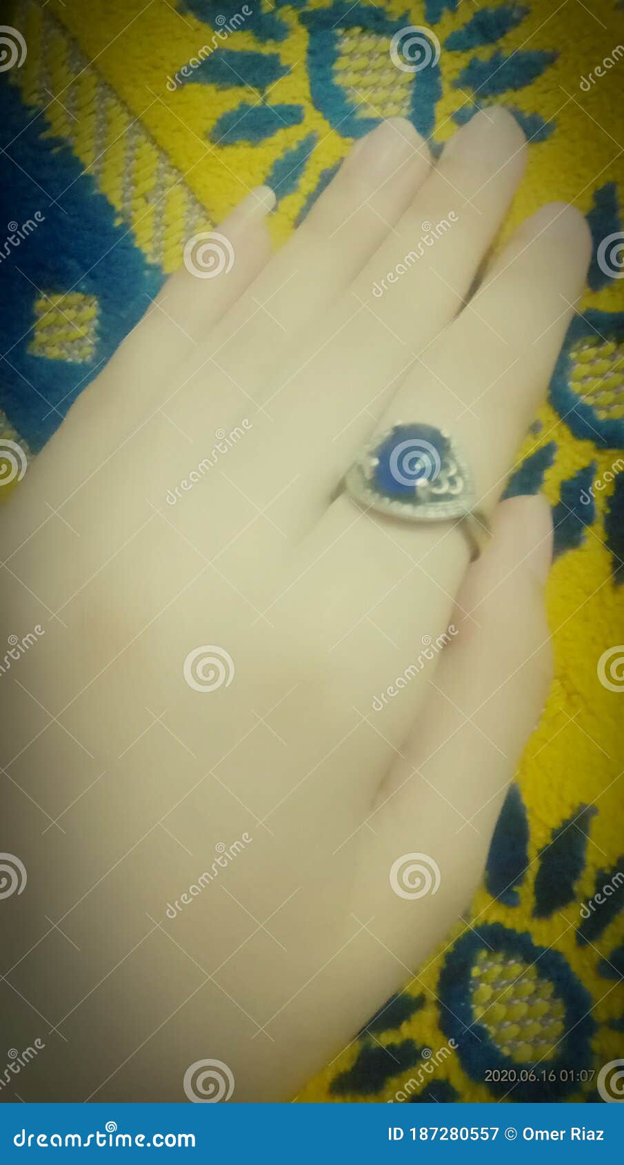 Beautiful Lapis Lazole Ring Looking Wow Stock Image - Image of lazole ...