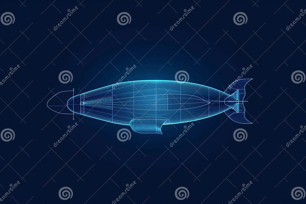 Beautiful Large Bathyscaphe Floating in Middle of Ocean during ...
