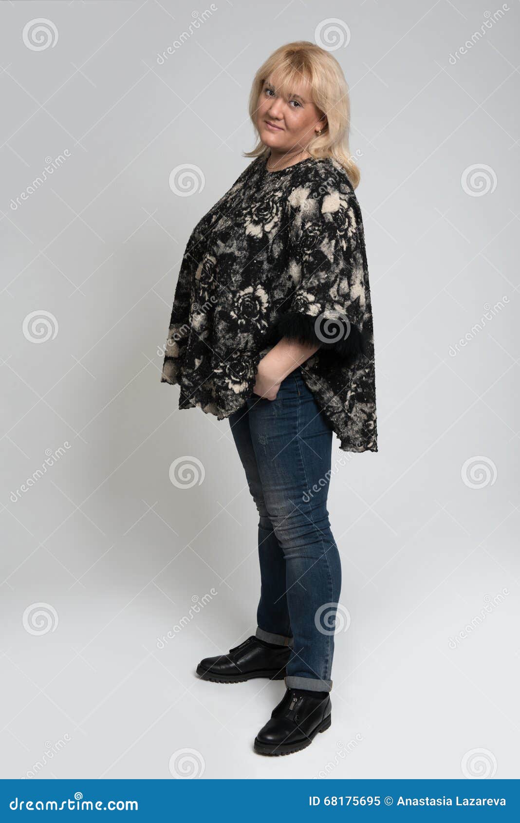 Beautiful Large Woman Isolated Stock Image - Image of chubby, gorgeous ...