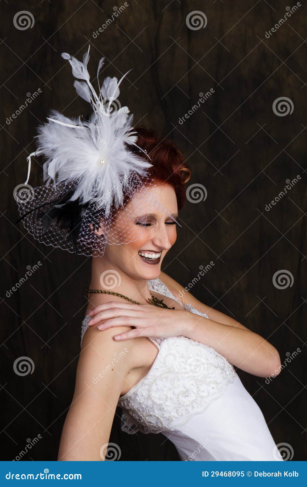 Beautiful laughing Bride stock image. Image of glamour - 29468095