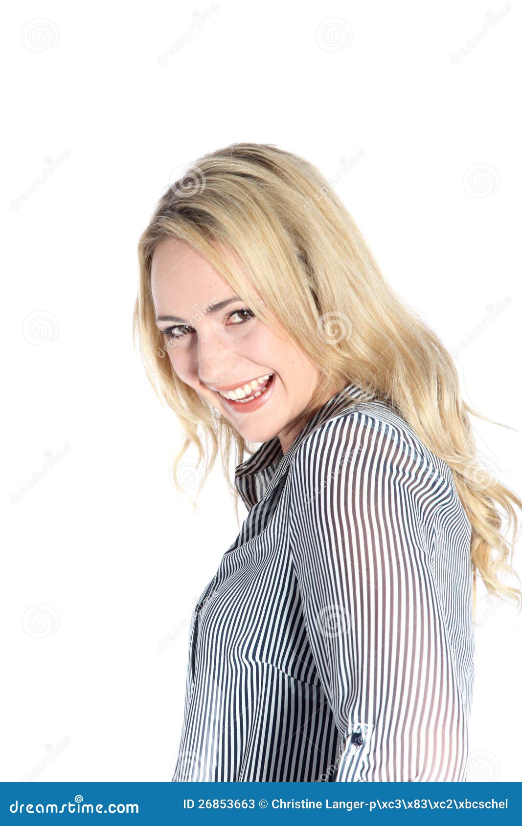 Beautiful laughing woman stock image. Image of emotion - 26853663