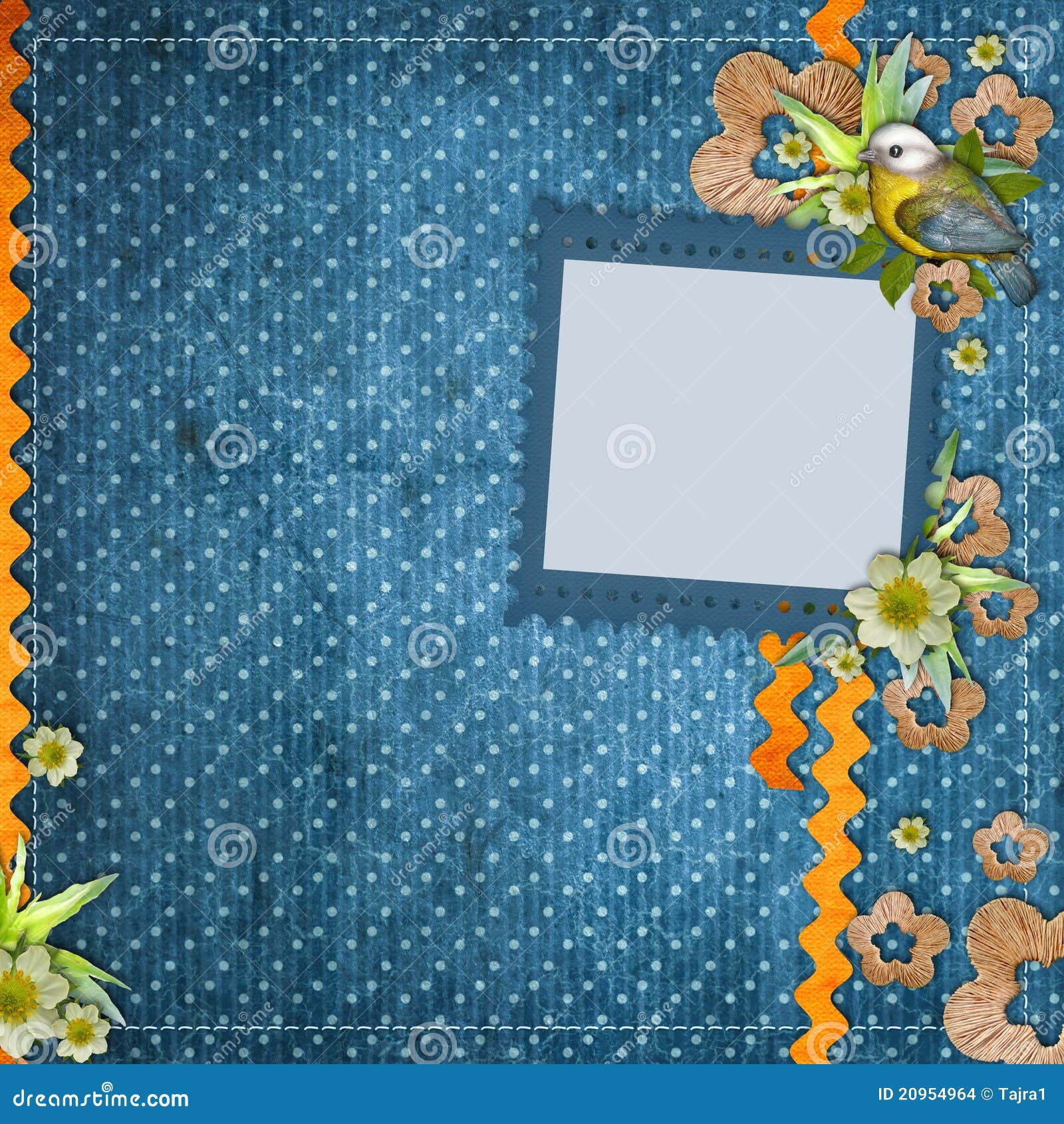 Beautiful Layout with Photo Frames Stock Illustration - Illustration of ...