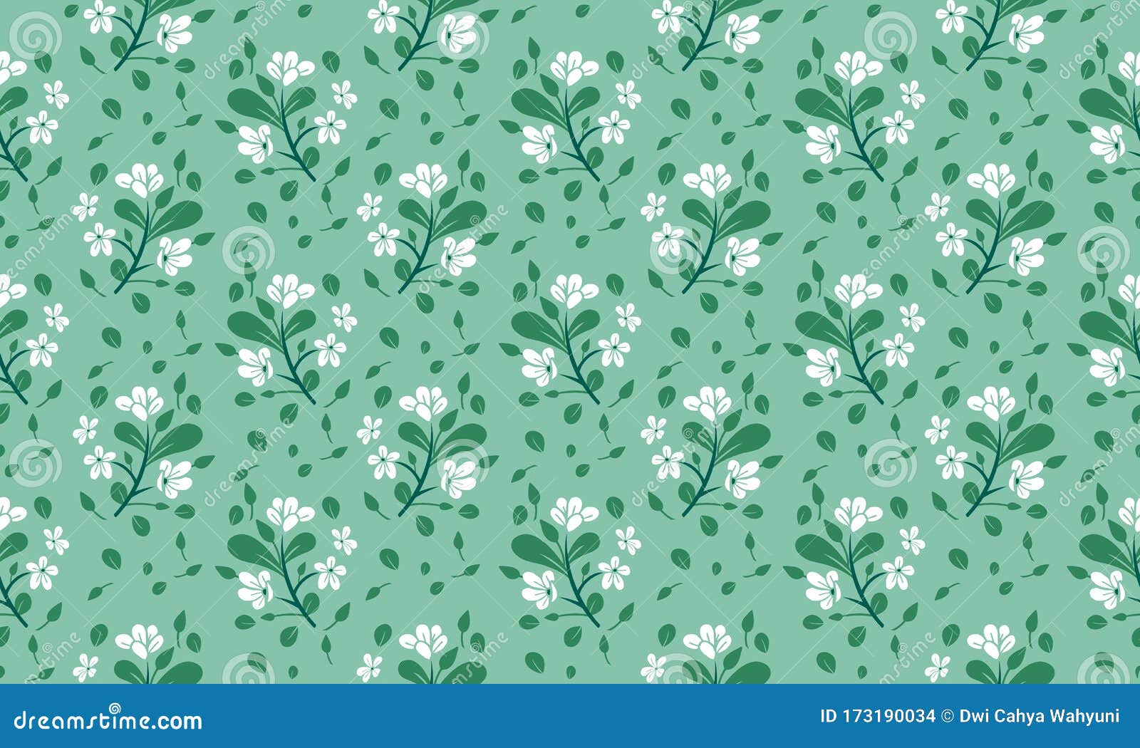 Beautiful Leaf and Floral Design for Spring Flower Pattern Background ...