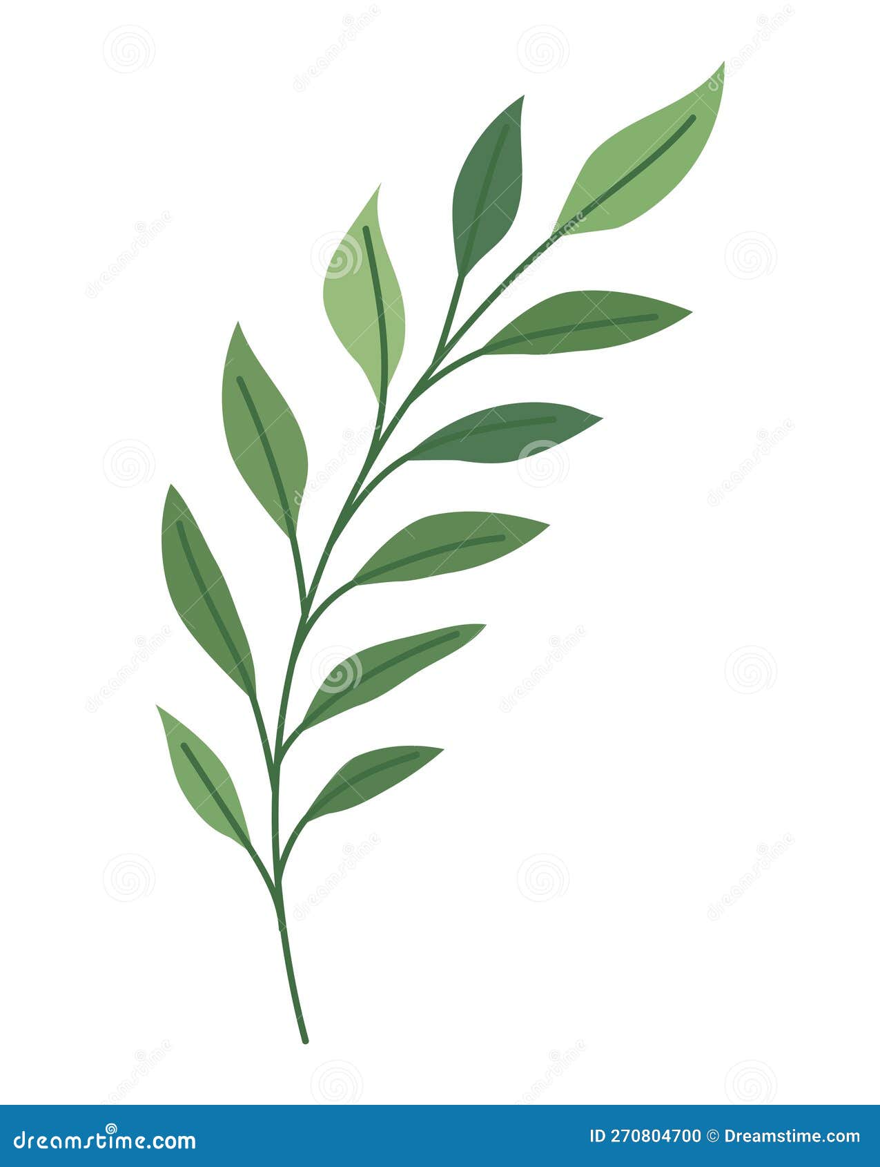 Beautiful leaves design stock vector. Illustration of branch - 270804700
