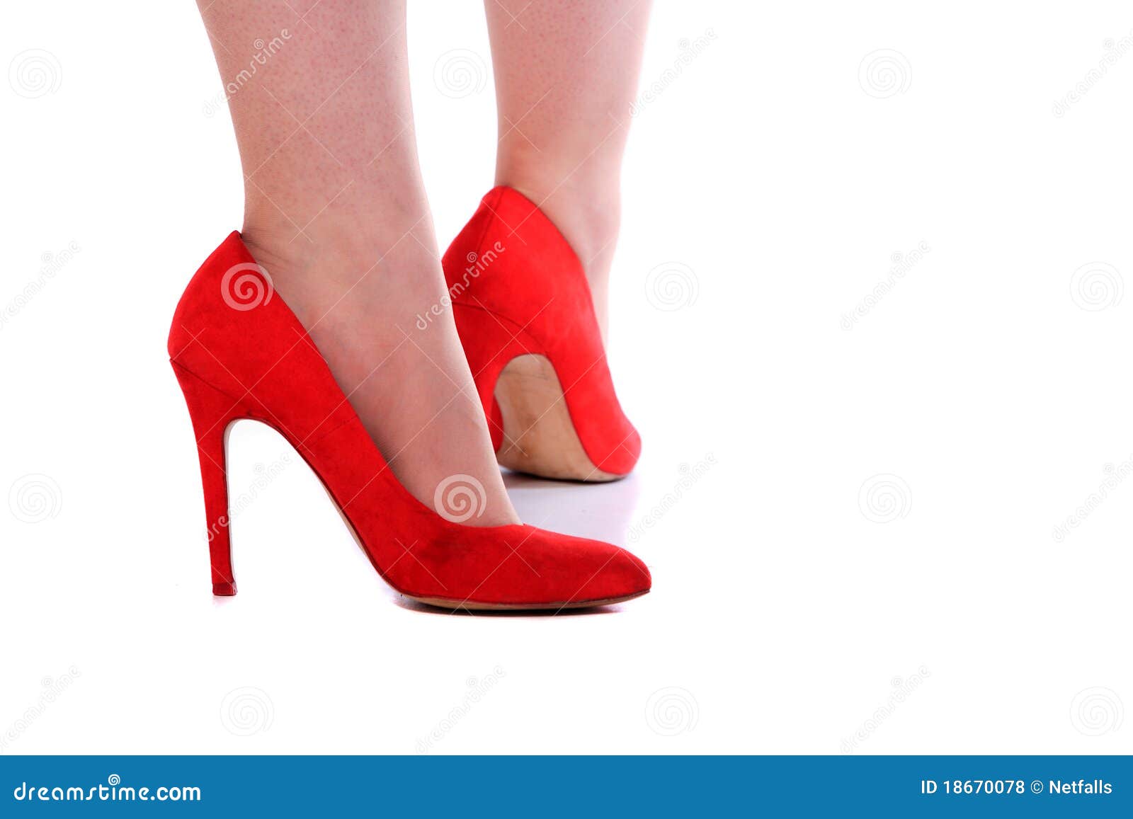 Beautiful Legs in Red Shoes Stock Photo - Image of background, elegant ...
