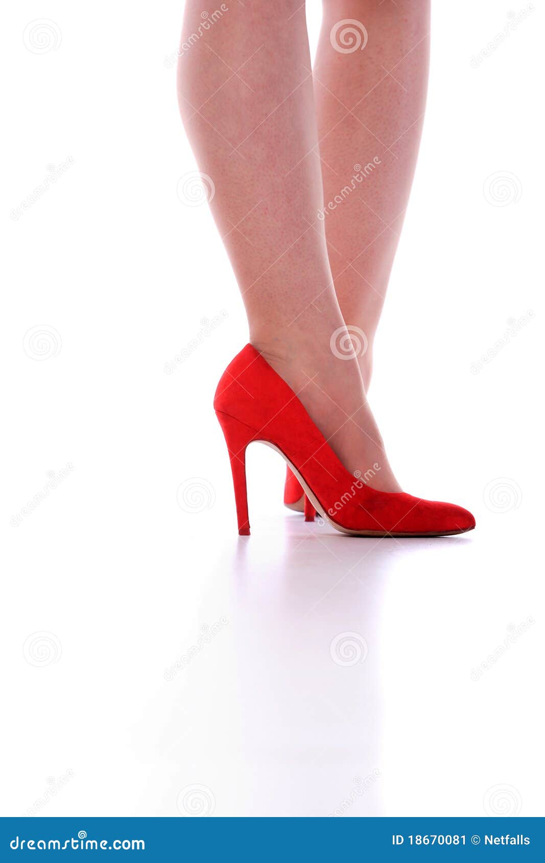 Beautiful Legs in Red Shoes Stock Image - Image of freshness, beautiful ...