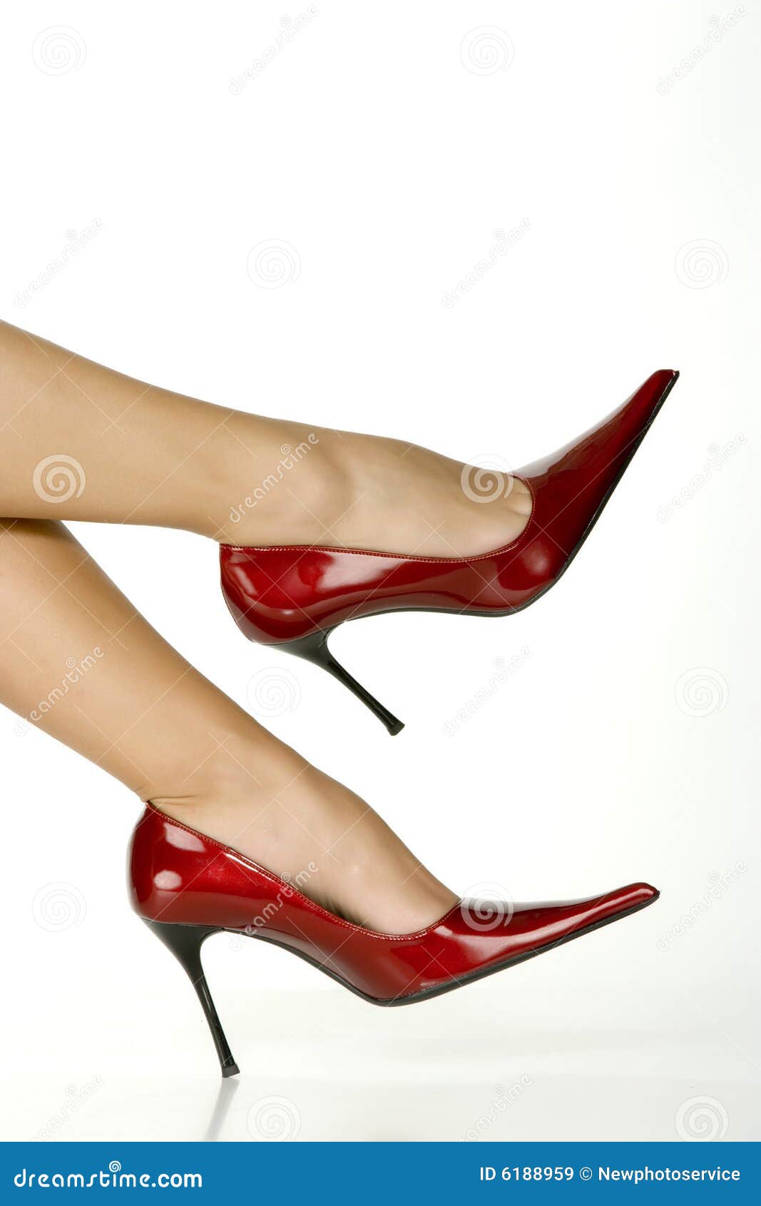 Beautiful Legs in Red Shoes Stock Image - Image of natural, seduce: 6188959
