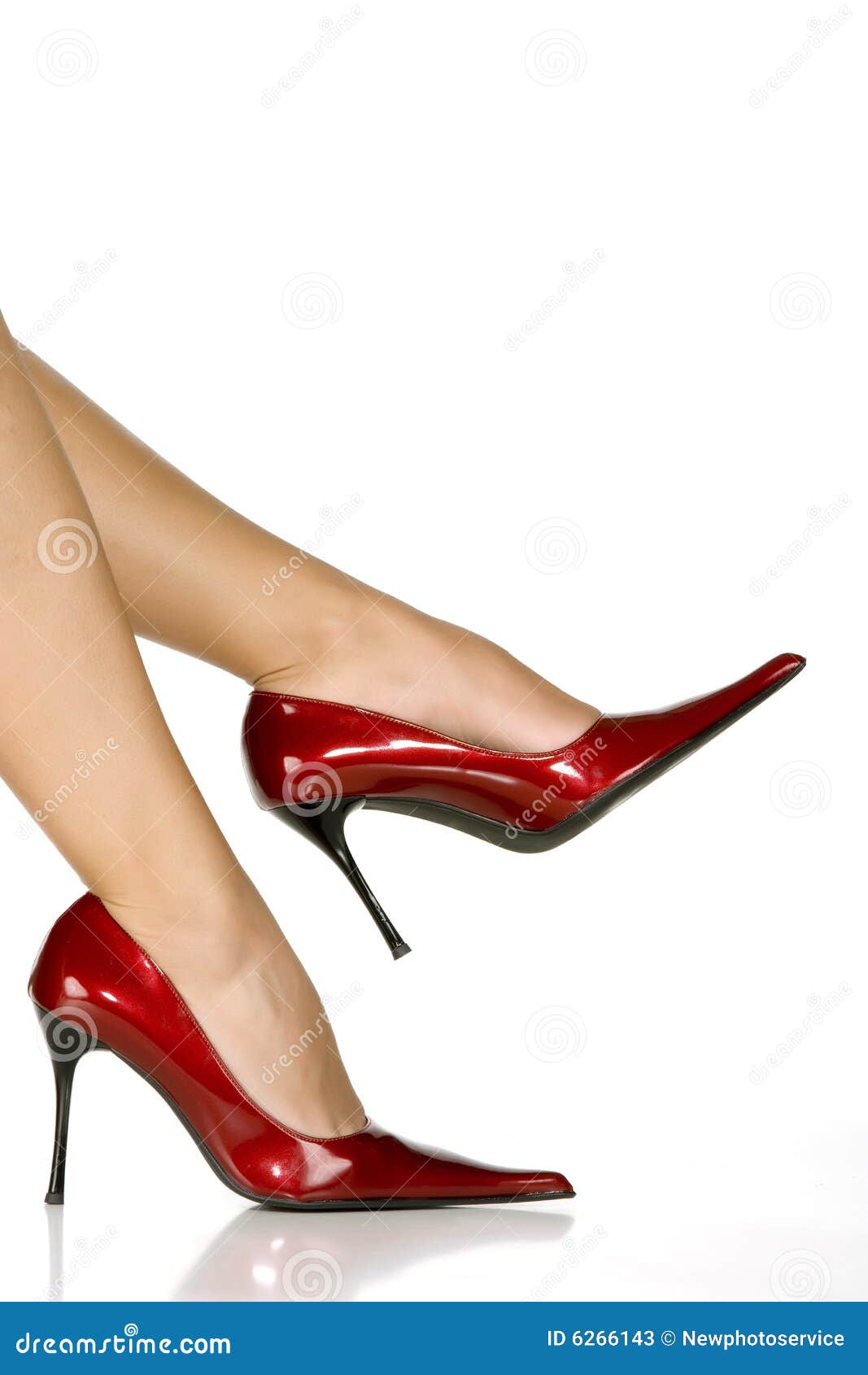 Beautiful Legs in Red Shoes Stock Image - Image of legs, freshness: 6266143