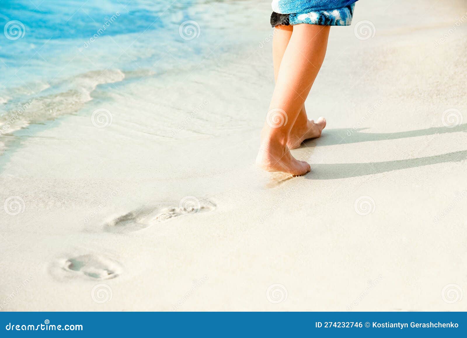 Beautiful Legs on the Sand by the Greek Sea Stock Photo - Image of ...