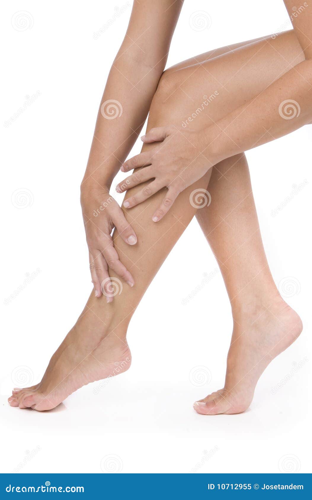 Beautiful Legs without Shoes Isolated Stock Image - Image of elegance ...