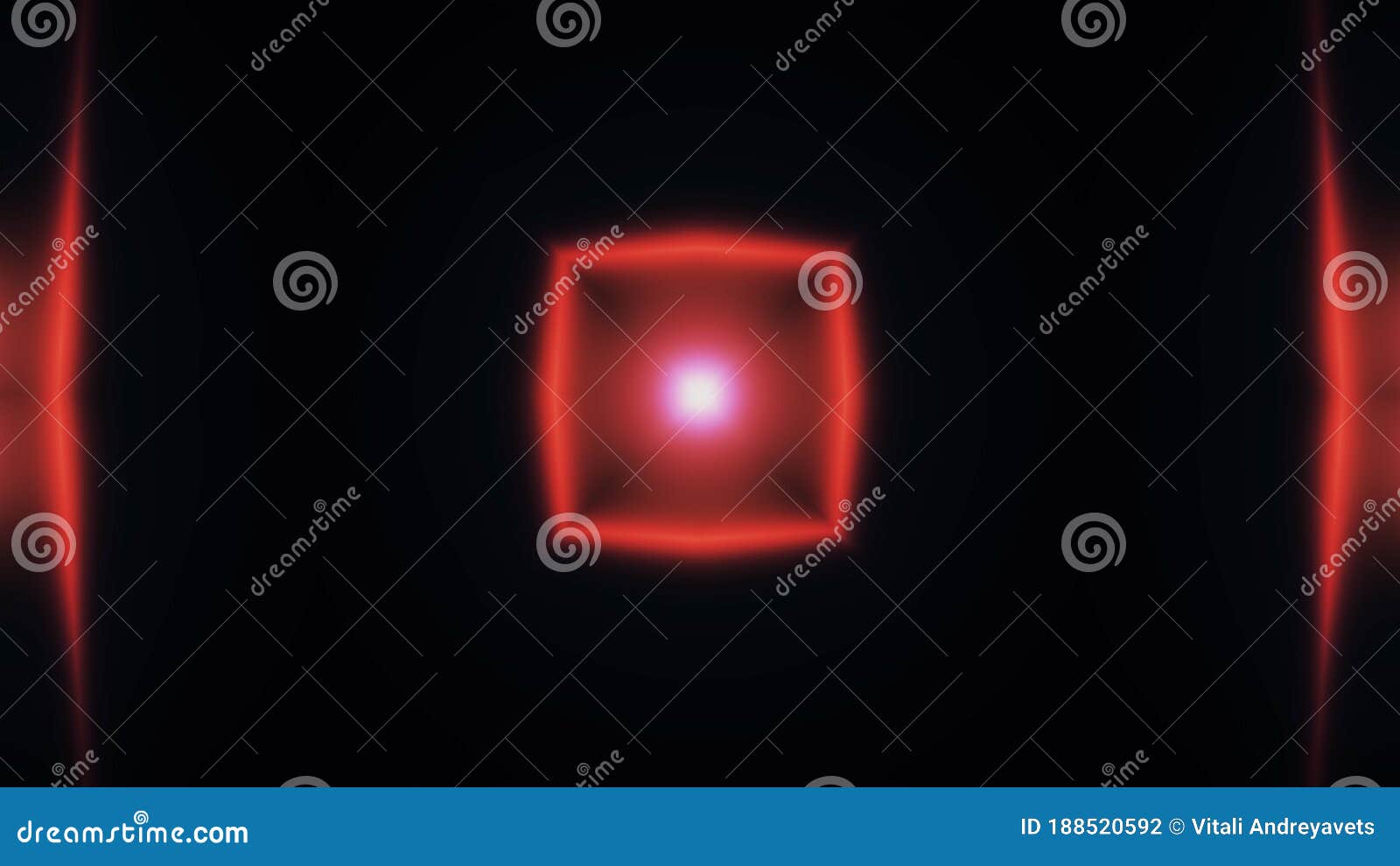 Beautiful Lens Flare with Rays on a Black Background. Stock ...