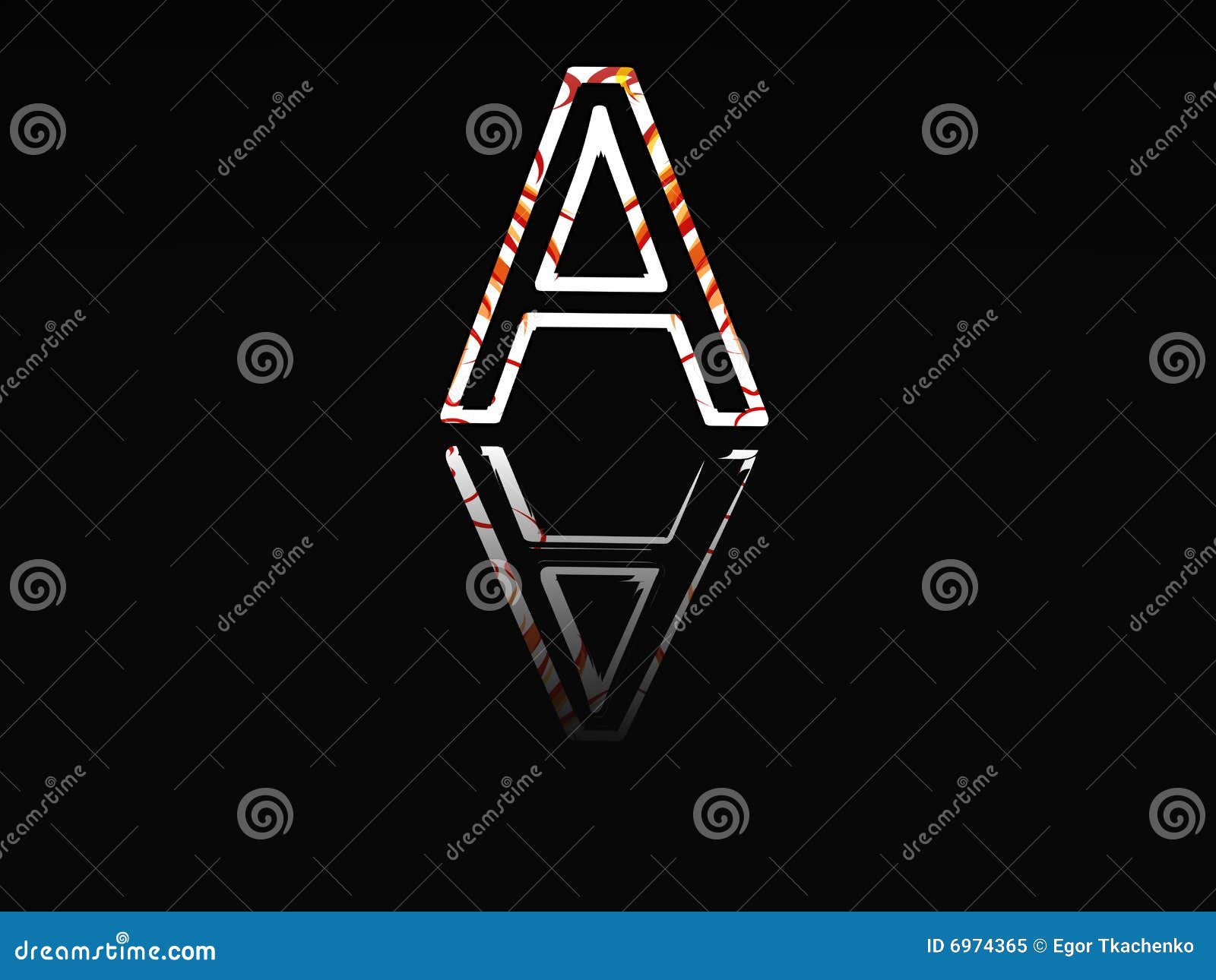 Beautiful Letter O With Isolated White Background Stock Photo ...