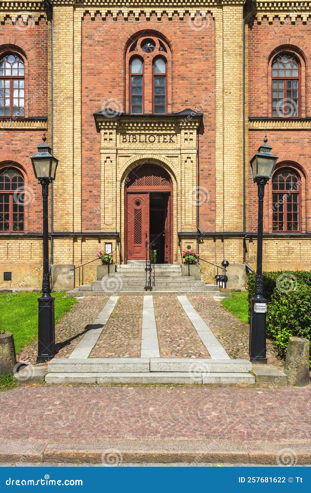 Beautiful Library Building from the Street Stock Photo - Image of ...