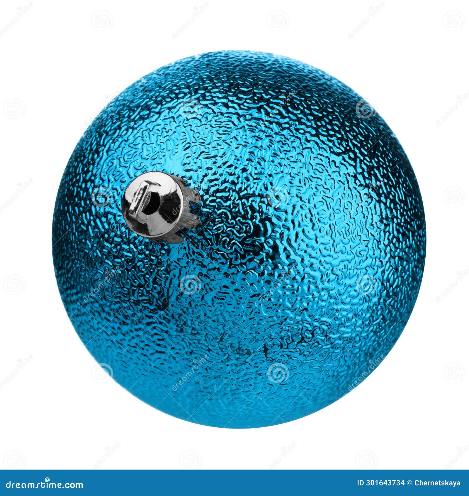 Beautiful Light Blue Christmas Ball Isolated on White Stock Photo ...
