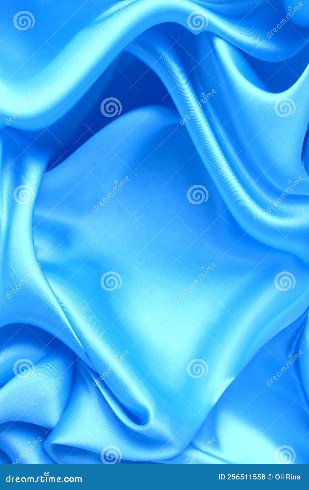 Beautiful Light Blue Material Folded into Folds. Silk, Satin Stock ...