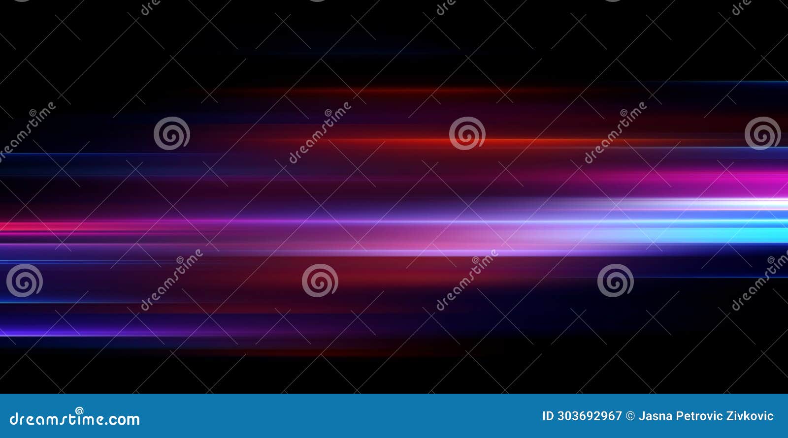 Light Effect of Neon Lines Movement.Horizontal Lines. Speed ??effect on ...