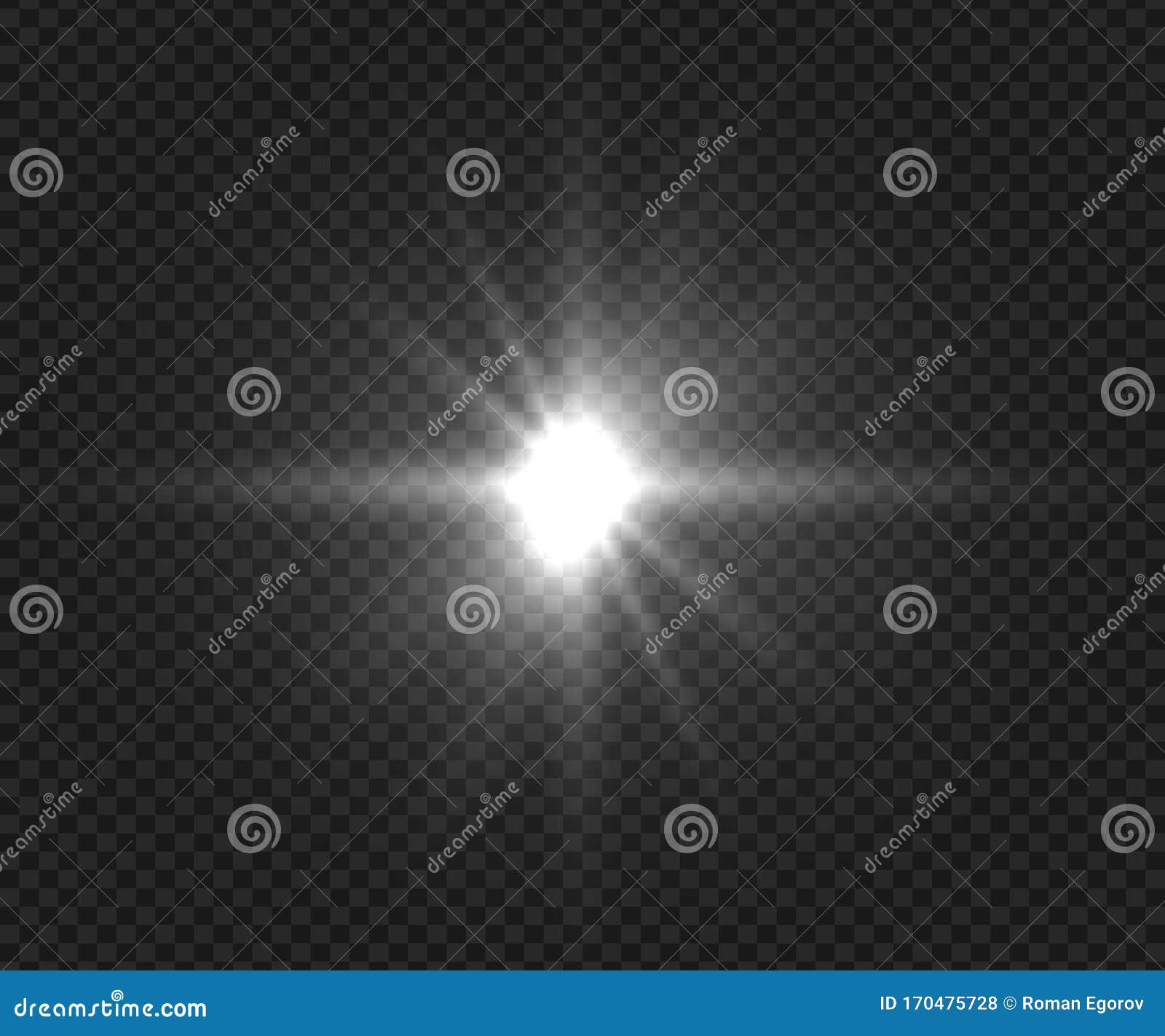 Beautiful Light Explodes. Glowing Effects. Realistic Camera Flash ...