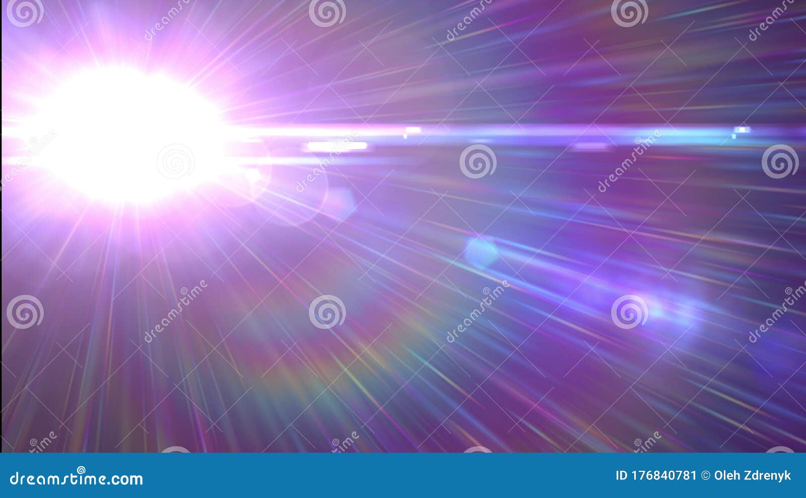 Beautiful Light Leak Lens Flare Stock Illustration - Illustration of ...
