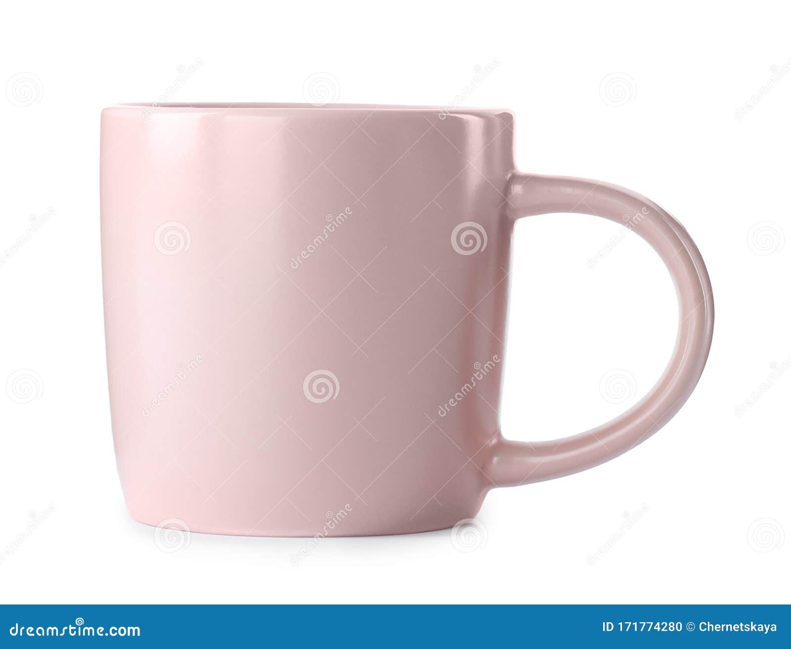 Beautiful Light Pink Cup Isolated Stock Photo - Image of simplicity ...