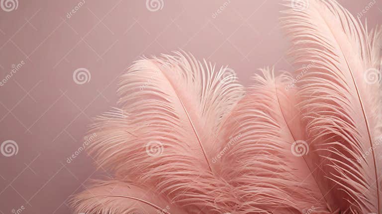 Beautiful Light Pink Feather Pattern Texture Background, Copy Space ...