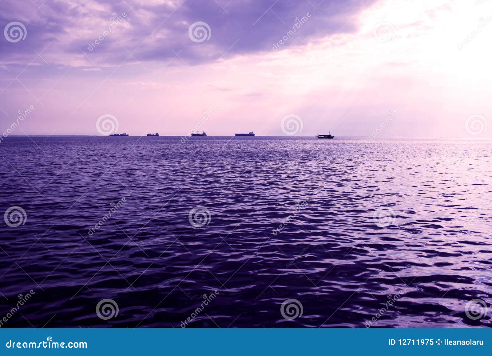 Beautiful light on the sea stock image. Image of harbor - 12711975