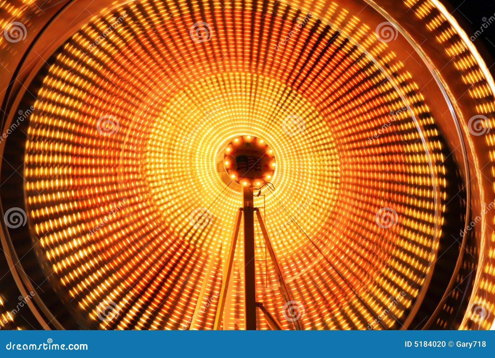 The Beautiful Light Trails in a Carnival Stock Photo - Image of ...