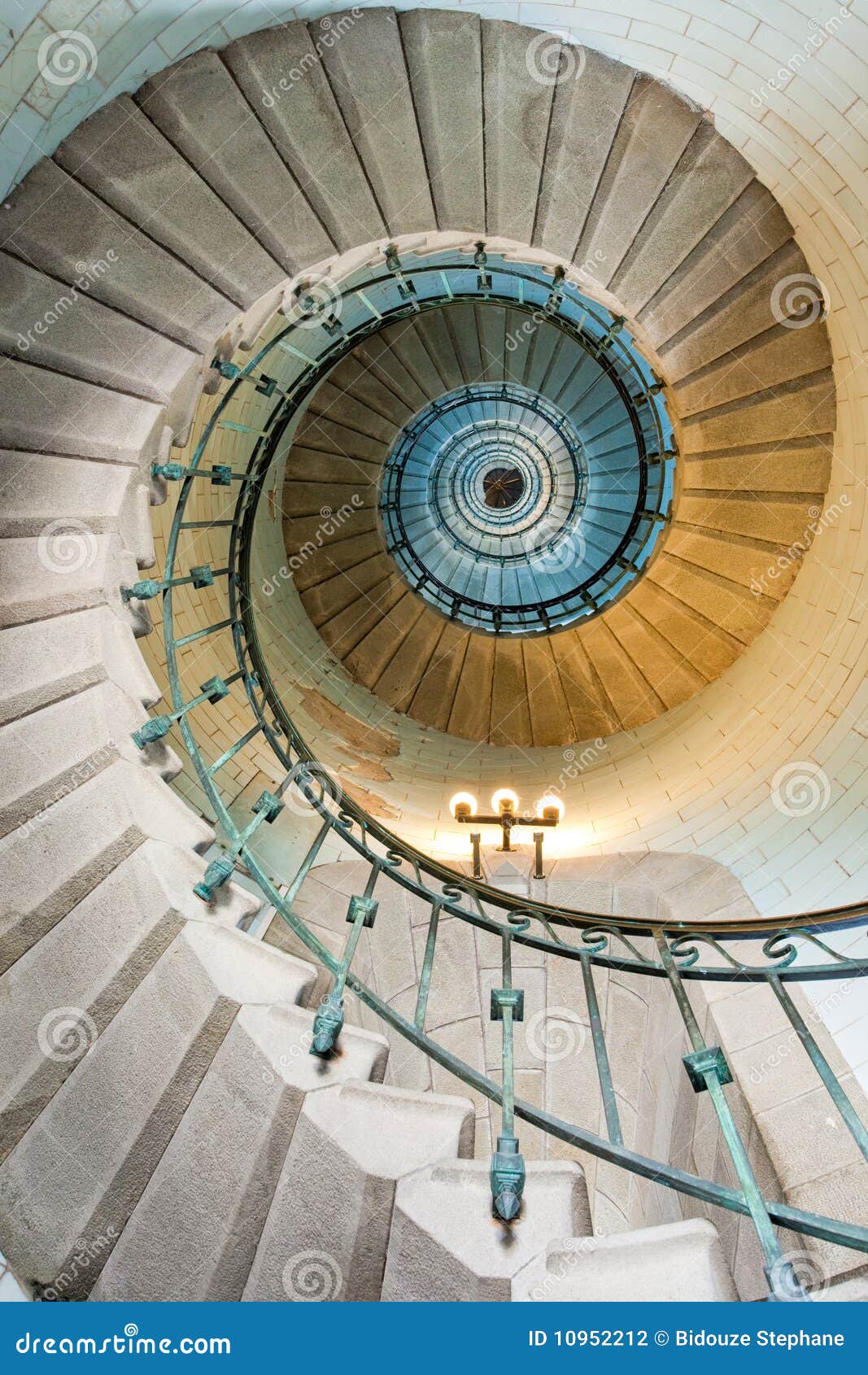 Beautiful Lighthouse Staircase Stock Photo - Image of granite, beacon ...