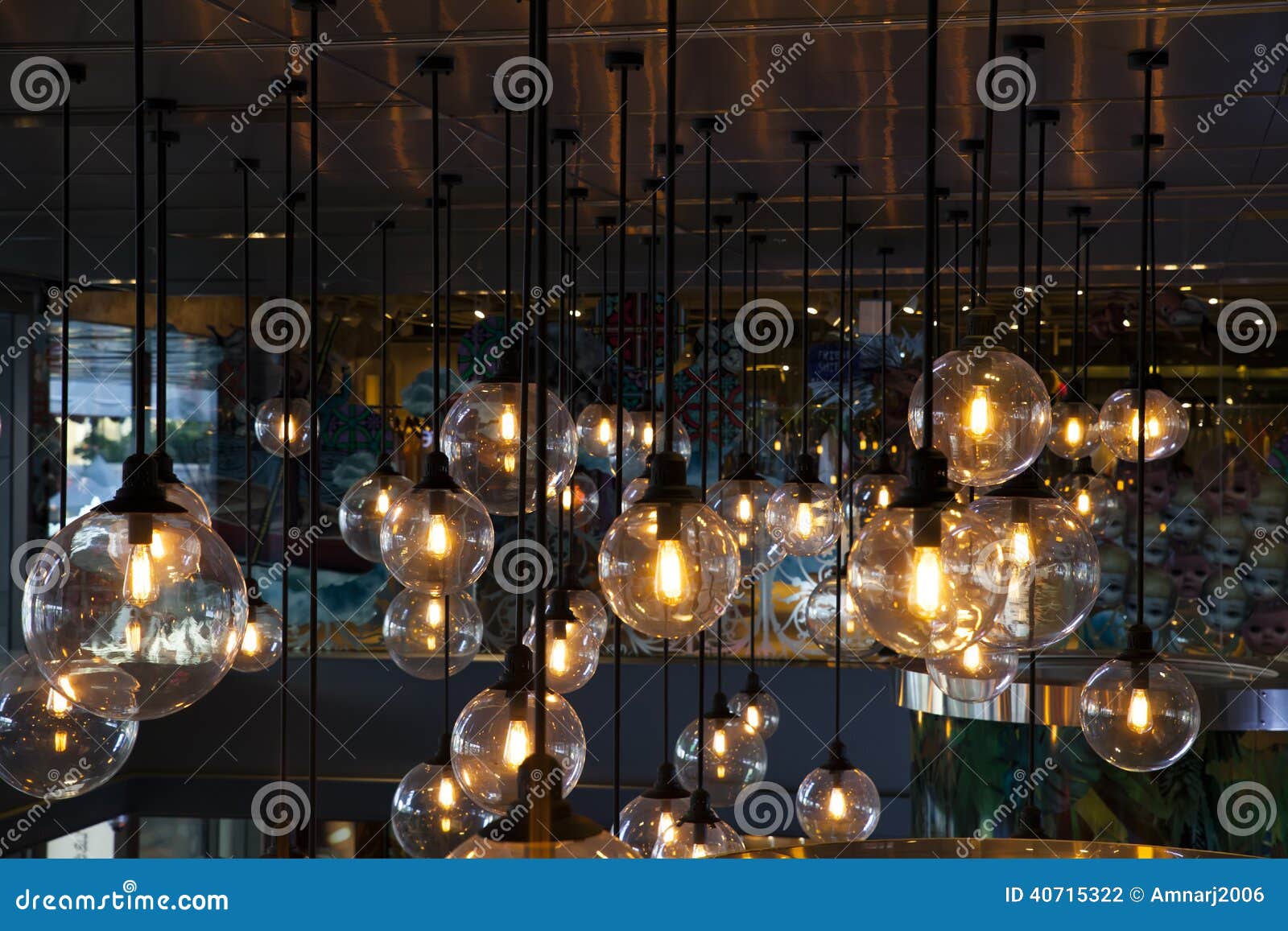 Beautiful lighting stock photo. Image of dark, hanging - 40715322