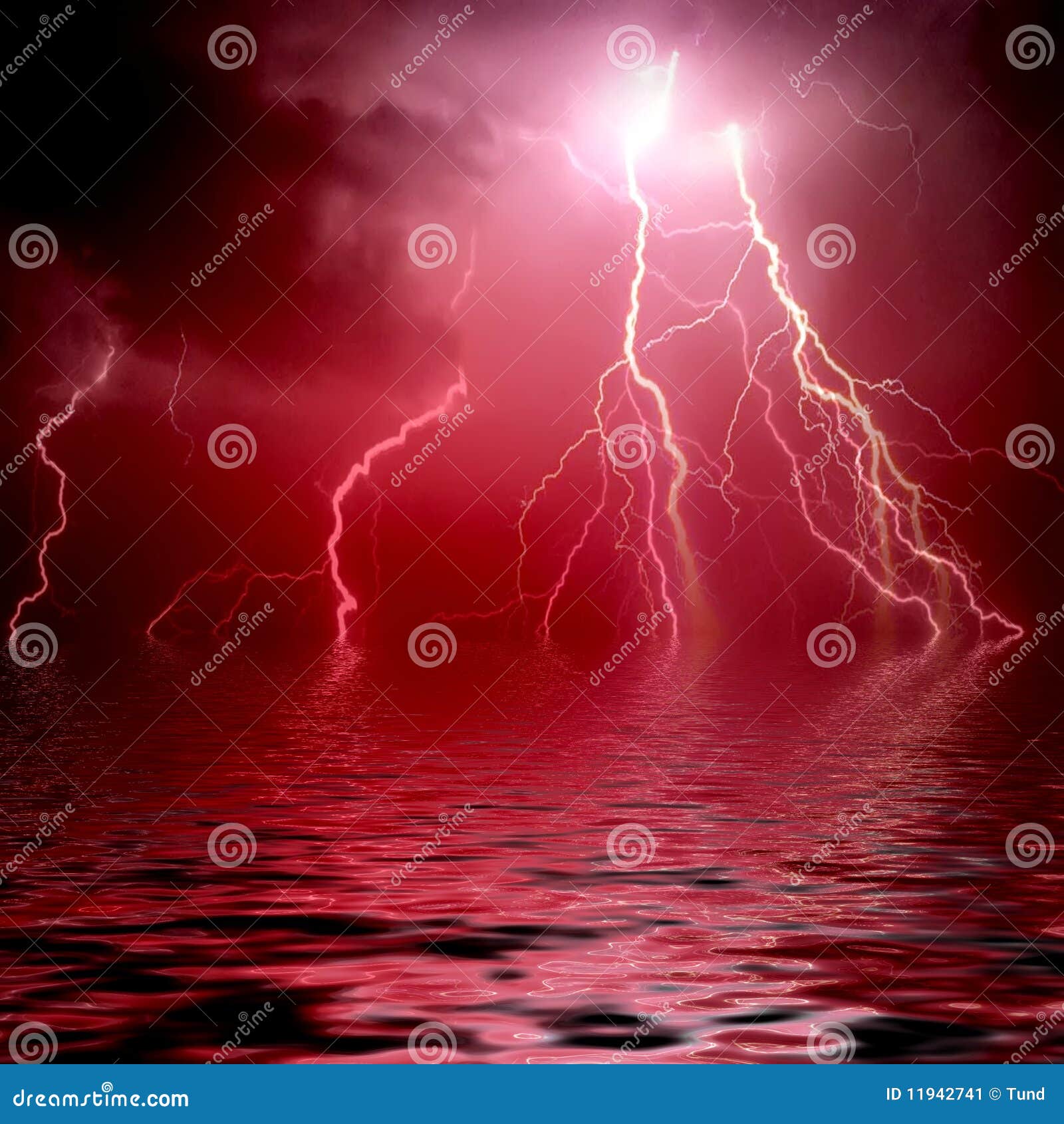 Beautiful lightning stock illustration. Illustration of color - 11942741