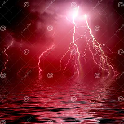 Beautiful lightning stock illustration. Illustration of color - 11942741