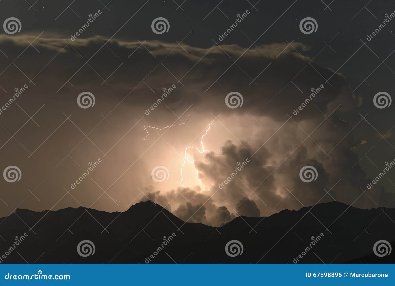 Beautiful lightning stock photo. Image of flash, lightning - 67598896