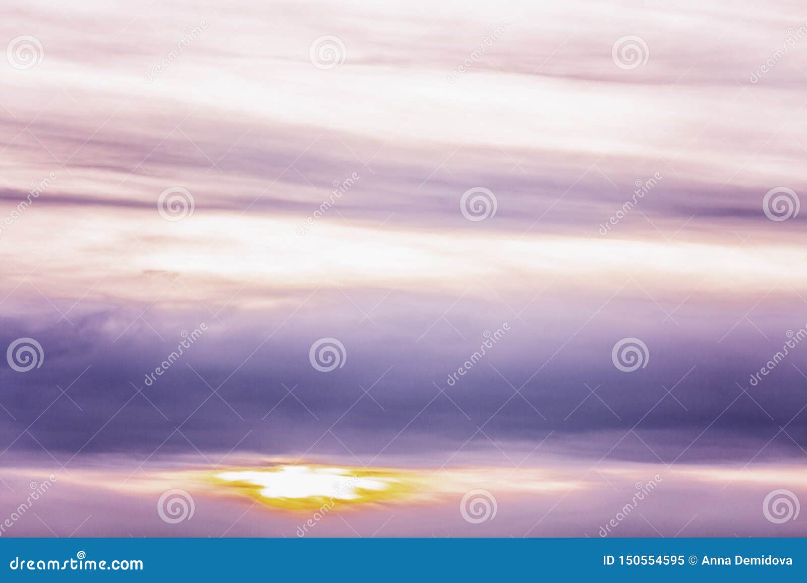 Beautiful Lilac Sunset on the Sky, Background. Space for Text Stock ...