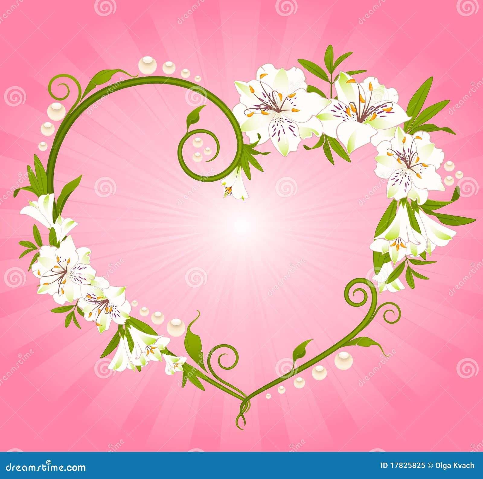 Lily Heart Stock Illustrations – 2,046 Lily Heart Stock Illustrations ...