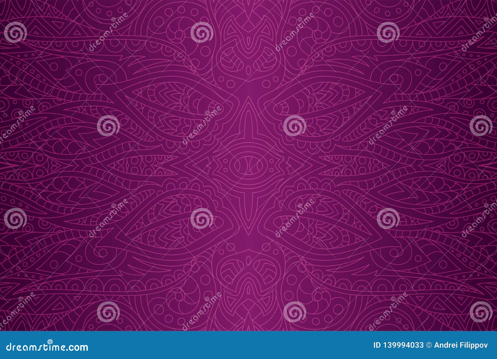 Beautiful Line Art with Violet Abstract Pattern Stock Vector ...